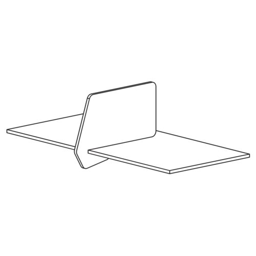 SANA Serenity Desk Divider Slide On Screen - Designer Pinboards Australia